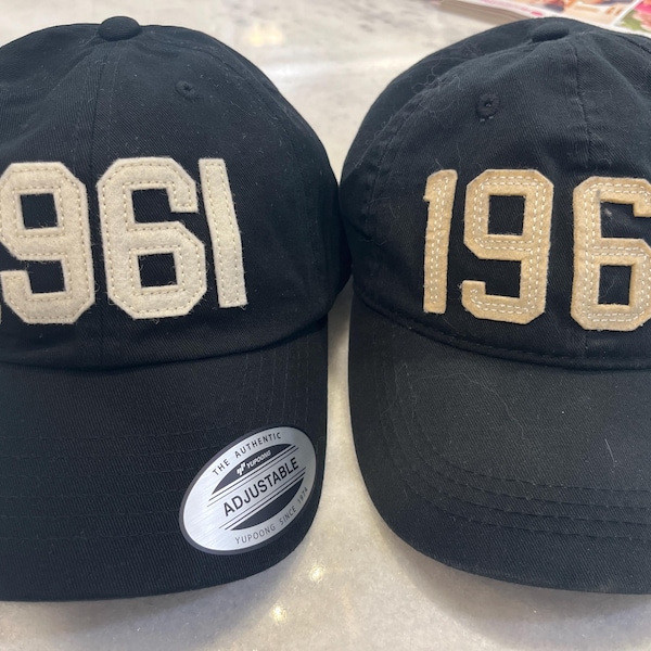 Classic Washed Dad Cap With Custom Wool Felt Lettering - Etsy
