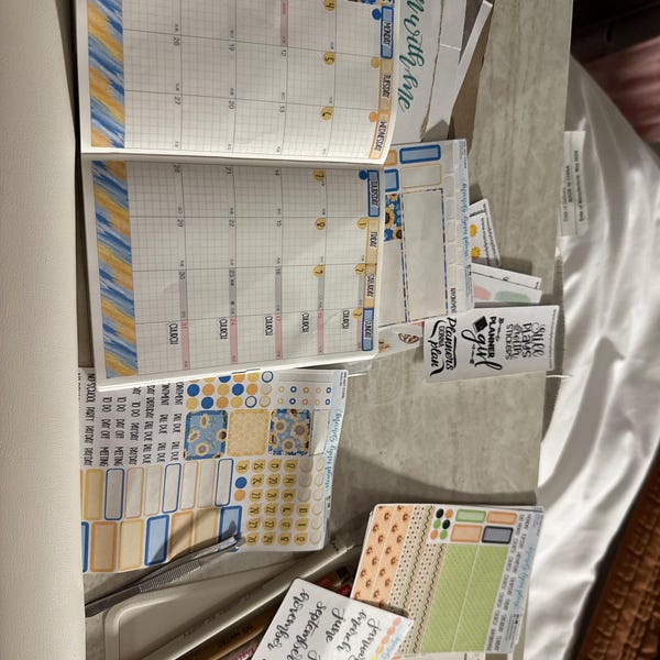 Months of the Year Script Stickers: Planner Stickers - Etsy
