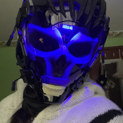 Bluetooth Cyberpunk Mask Rave Mask Cyberpunk Helmet Techear Mask ...