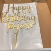 Custom Acrylic Cake Topper | Happy Birthday| Party Decor - Etsy