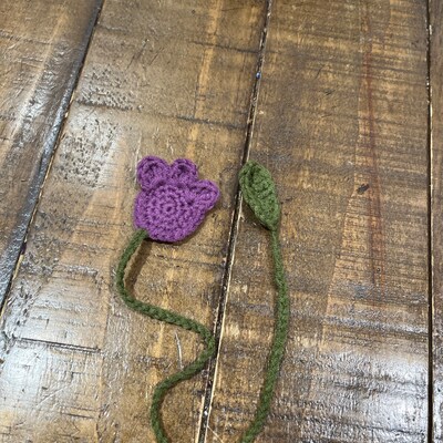 Tulip Bookmark Crochet PDF Pattern Easy Beginner Crochet Tutorial ...