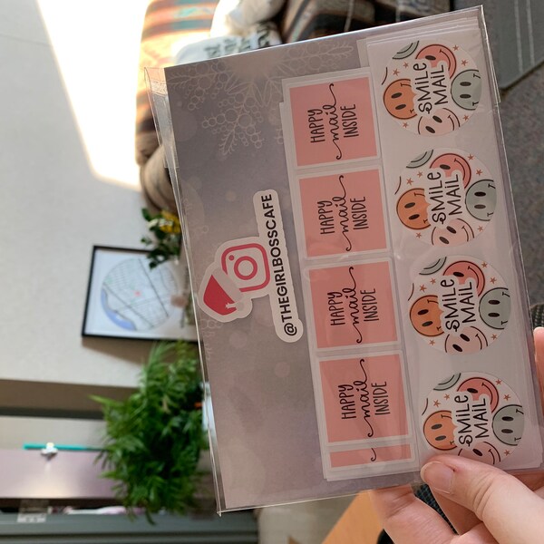 Boho Thank You for Your Support Stickers, 2 Inch Stickers, Business ...