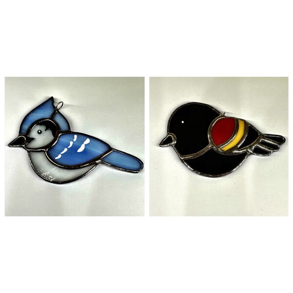 Pattern-songbird Set #1- Blue Jay and Red-winged Blackbird - Etsy