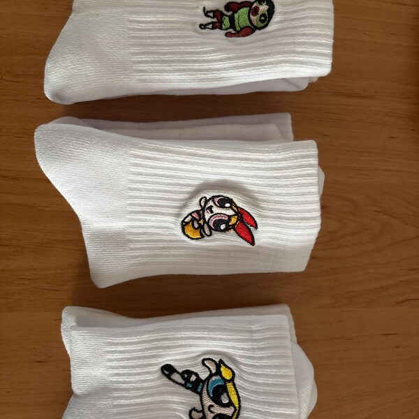 Custom Embroidered Socks With Your Name,text,logo, Personalised Women’s ...