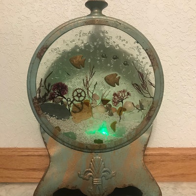 Sea Glass Art Circle Frame - Etsy