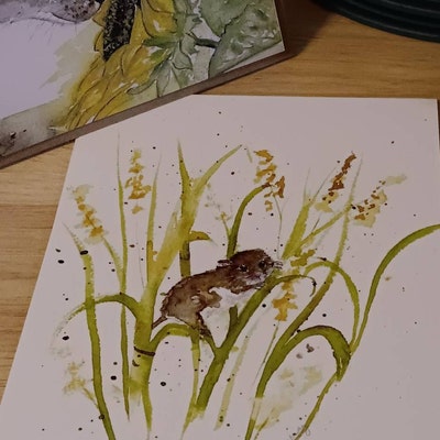 Sunflower Watercolor Painting, Original Watercolor Giclée Print by ...