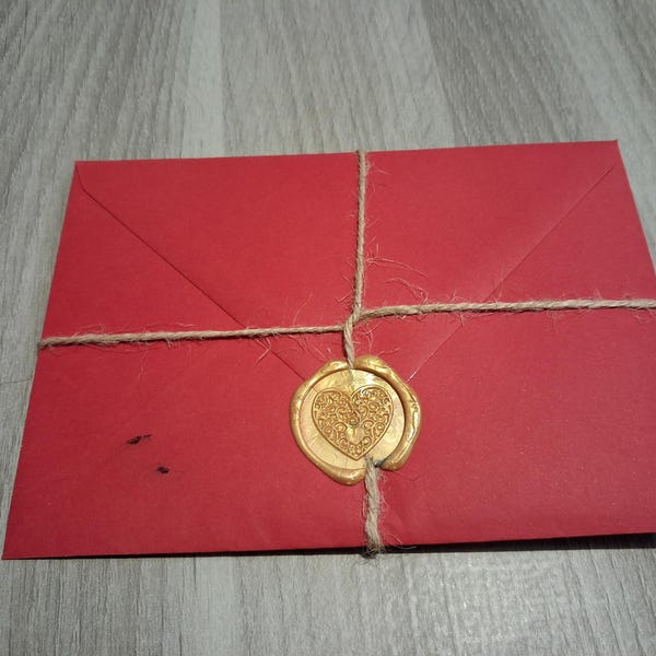 Wax Seal Letter, Scroll Letter, Handmade Love Letter, Custom Wedding ...