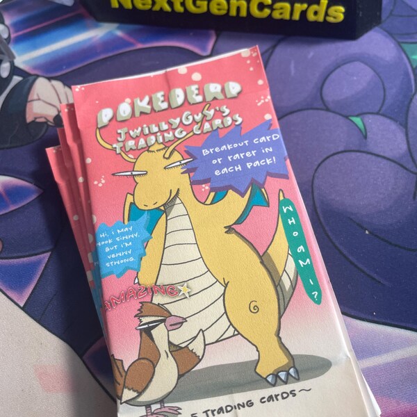 Printable Trading Card Stand | POKEDERP - Etsy