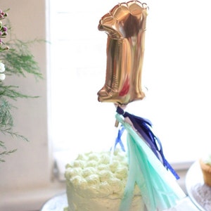 Number Balloon Cake Topper Gold Silver Foil 7 Inch Mylar - Etsy