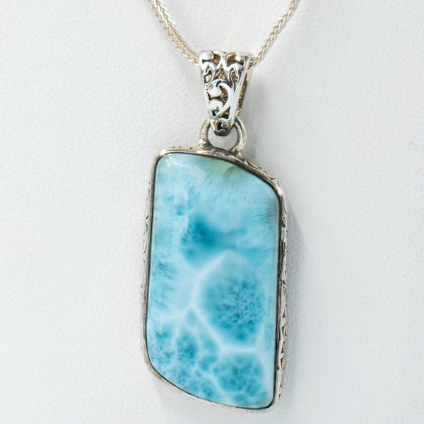 Beautiful Blue Color Larimar Gemstone, Top Grade Quality Natural Cabochon Larimar, Unique Pieces ...