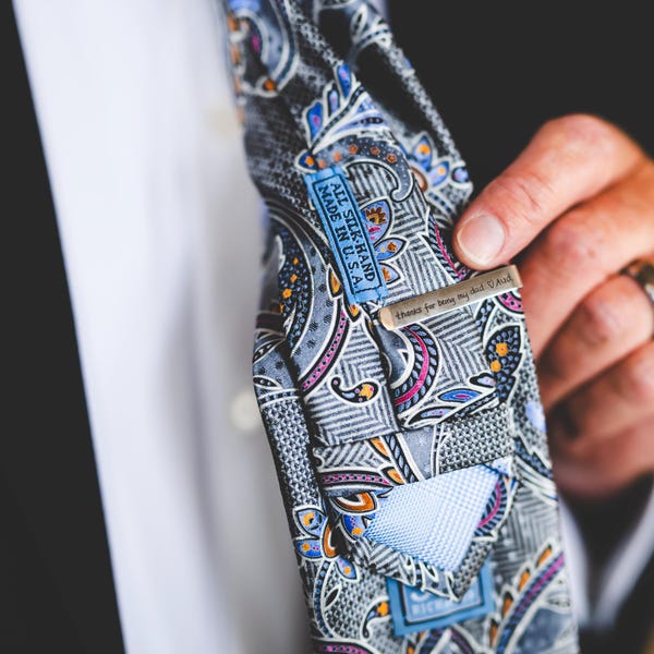 Your Own Handwriting Tie Bar, Custom Tie Bar, Tie Clip, Mens Gift, Gift ...