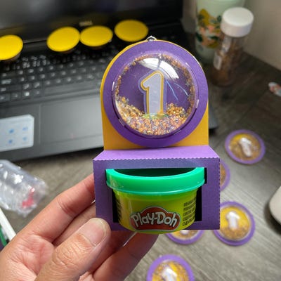 Play-doh Activity Box Template Birthday Favor Decor Box Template Play ...