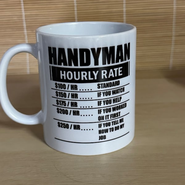 Handyman Hourly Rate SVG, Cutting File, Png Eps Ai, Digital Clipart ...