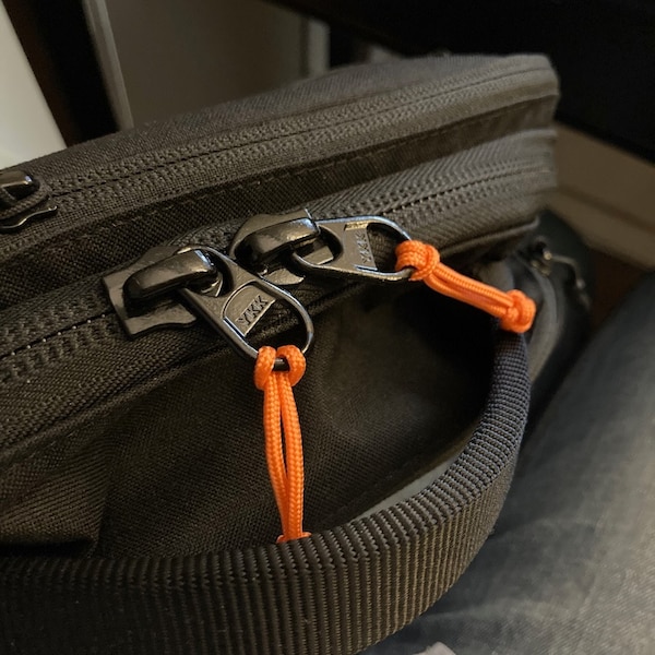 Big Black Paracord Zipper Pulls, Zipper Replacement, Gym Bag Zipper ...