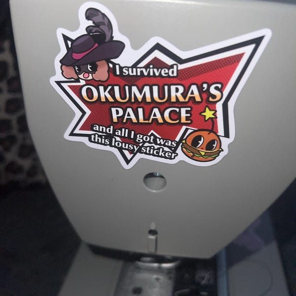 Persona 5 Haru Okumura Big Bang Burger Sticker / Noir Joker Decal Ryuji ...