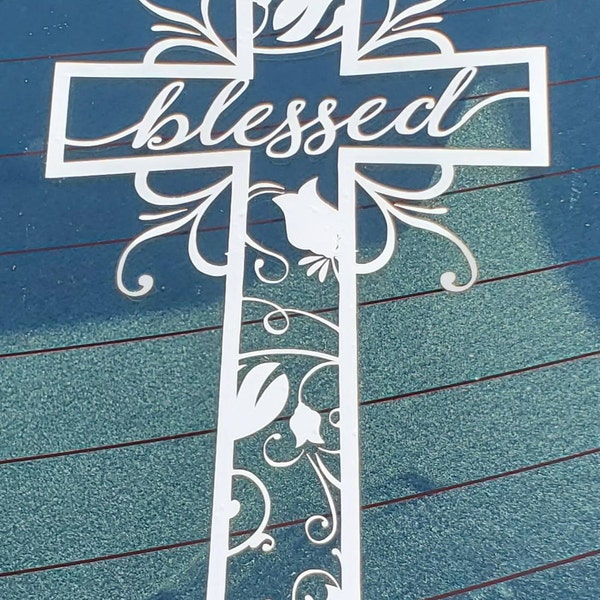 Blessed Cross SVG, Cross Clipart, Cross Cut File for Cricut, Cross ...