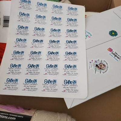OMG Repeat Customers Are My Favorite Sticker, Small Business Sticker ...