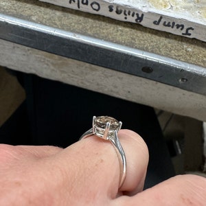 Premium Sterling Silver, Trillion Ring Setting. 7 Different Gemstone ...