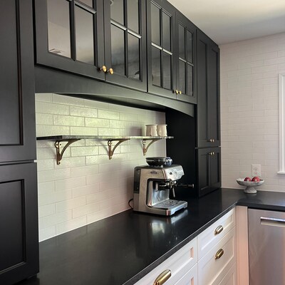 Unlacquered Brass Classic Shelf Brackets Polished Solid Cast Brass ...