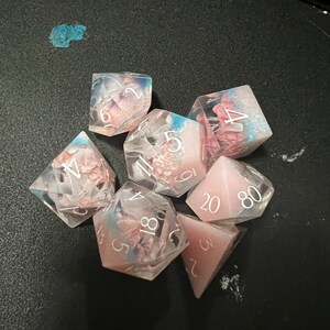 Dnd Dice Set Obsidian Set Raised Dice for Dungeons and Dragon, RPG Game ...