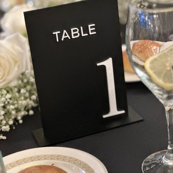 Rectangle Sign With Stand Template SVG Wedding Bar Menu Table Number ...