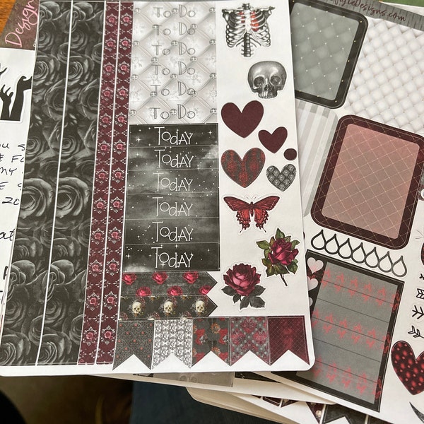Planner Stickers - Heather's Dark Romance Sampler - Etsy