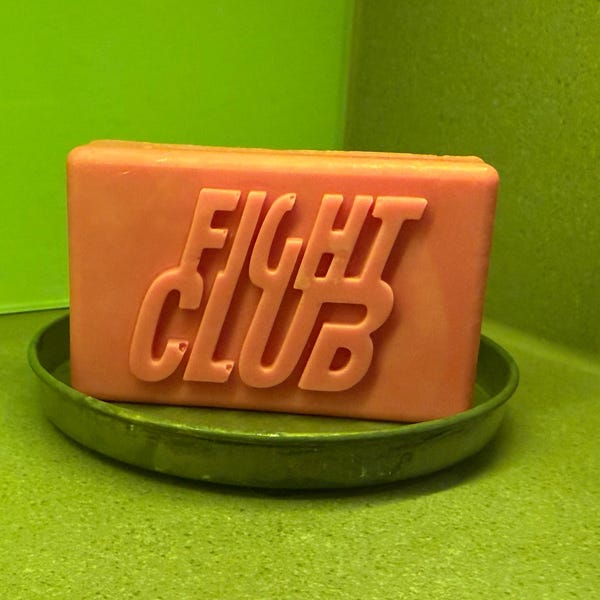 Fight Club Soap & Soap Dish Set - Handmade Soap Gift Set With Resin ...