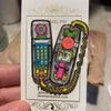 90s Clear Neon Phone Deluxe Enamel Pin V2.0 90s Nostalgia Nineties ...