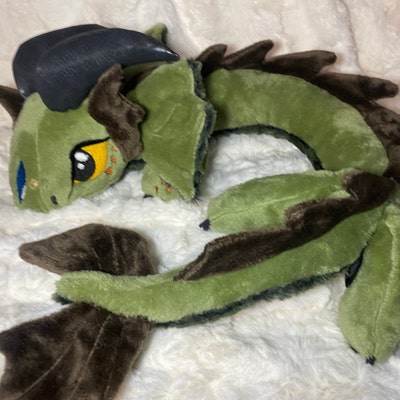 Neck Dragon Plush Sewing Pattern .pdf Tutorial Posable - Etsy