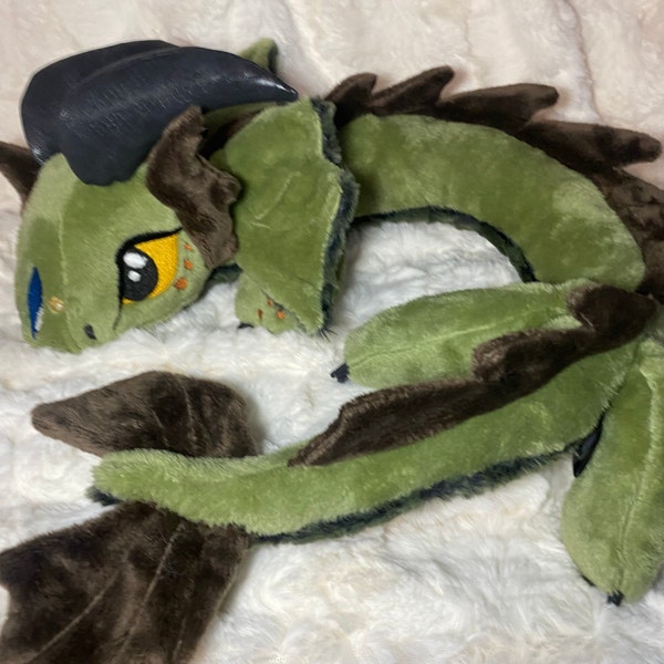 Neck Dragon Plush Sewing Pattern .pdf Tutorial Posable Wearable ...