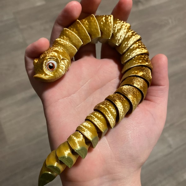 3D Printed Flexi Ball Python Snake - Etsy