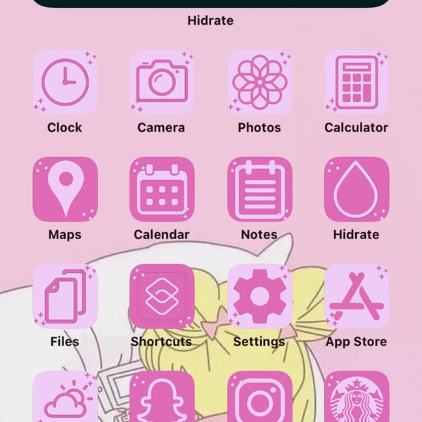 Indie Ios 14 Icons Pack Theme Pack Retro Icons Ios 14 App Covers Groovy ...