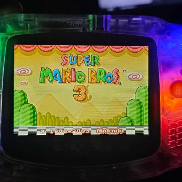 GREEN TURTLES Gameboy Advance Mod W/ Backlit GBA Mod, Enhanced Audio ...