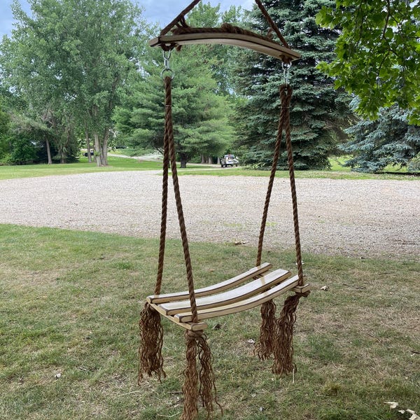 Wildflower Wine Barrel Rope Swing With Upgrades! - Etsy