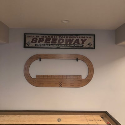 Custom Speedway Wood Sign, Race Theme Decorations, Custom Speedway ...