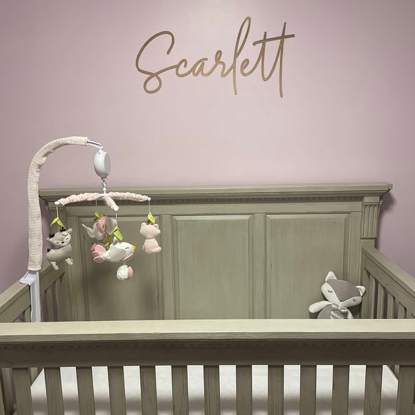 Nursery Name Art - Baby Room Sign - Nursery Wall Decor - Nursery Wall ...