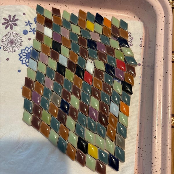 250g Pebbles Ceramic Mosaic Tiles. 20 Color for Choose.glaze Variation Mosaic .glass Pieces for ...