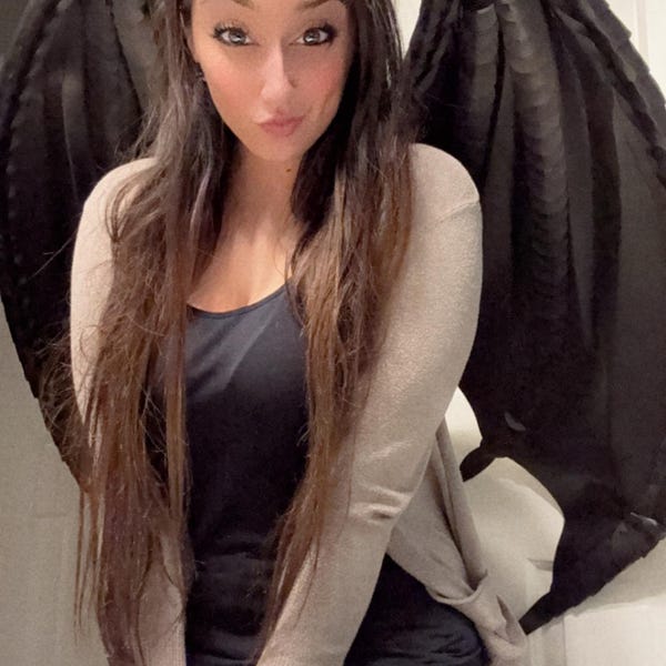 White Bat Costume, Cosplay Wings Costume, Vampire Costume, Demon Wings ...