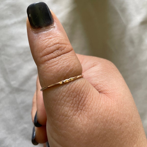 Gold Ring, Simple Gold Ring, 14k Gold Filled Ring, Thin Ring, Dainty ...