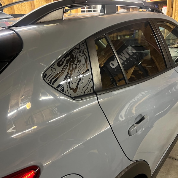 Fits 2019-2024 Subaru Forester Rear Side Window Topographic Map Decal ...