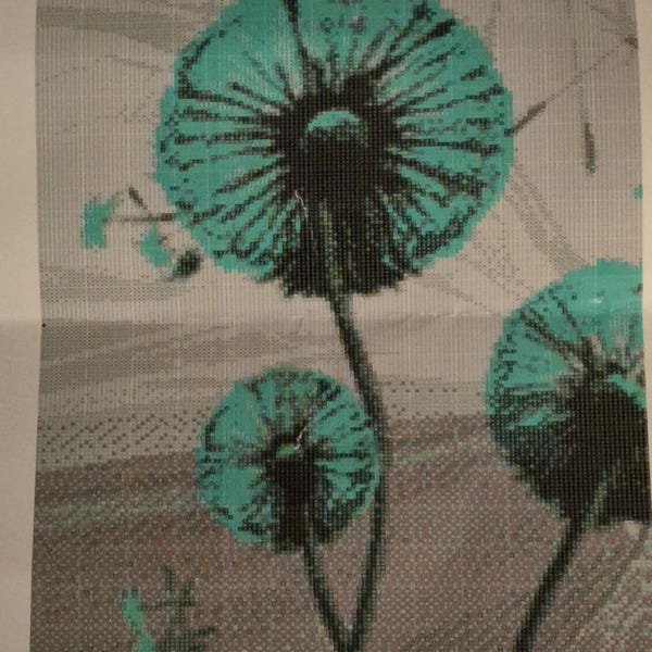 Latch Hook Cartoon Girl's Back View Hand-woven Carpet Home Decoration ...