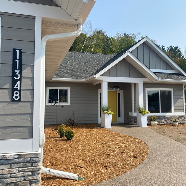 Five Number Vertical, Address Sign, Modern House Numbers, Address ...