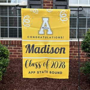 Custom College Bound Yard Flag, Custom College Sign, College Garden ...