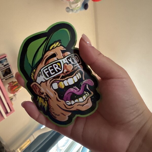 4 Inch. Green Grape Labubu Sticker , Little Monsters Stickers, Custom ...