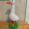 PATTERN ONLY Crochet Desk Goose PDF Pattern, Bonus: Rain Hat and Poncho ...