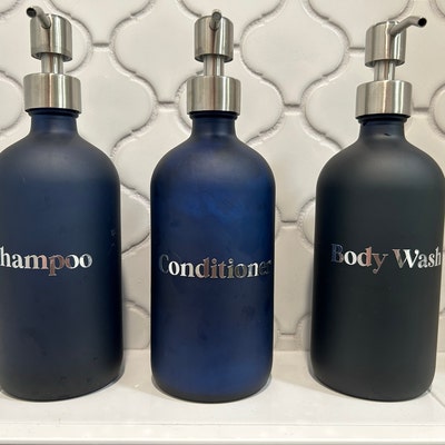 Shampoo Conditioner Body Wash Stickers Personalized Shampoo Labels ...