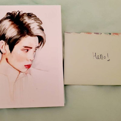 Jonghyun and Roo Flower Picking Print - Etsy