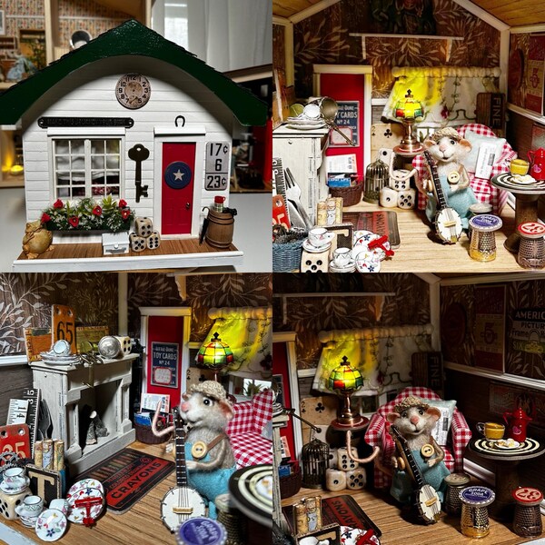 Finished Colonial Dollhouse With Doghouse Dormers - Etsy