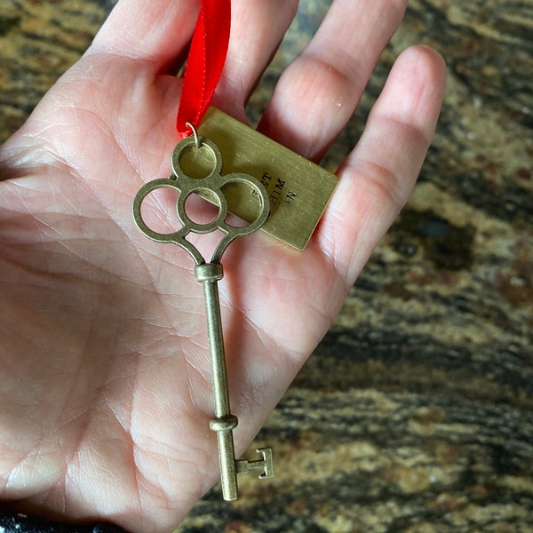 12 Large Skeleton Key Collection Antiqued Brass Double Sided - Etsy