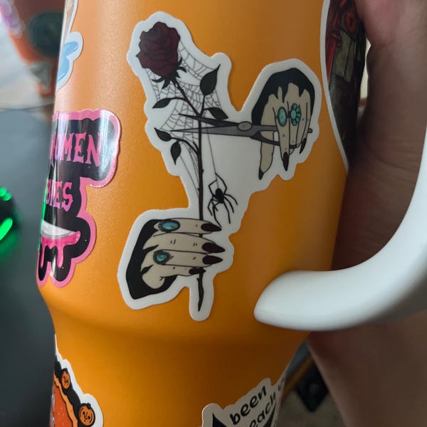 Vampire Fangs Sticker, Bite Me Cowboy, Red Lips, Western Jewelry, Y ...